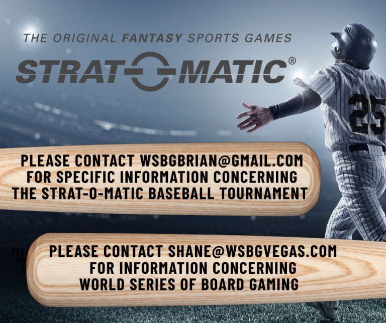 Stratomatic 2026 – WSBG Vegas | The World Series of Board Gaming